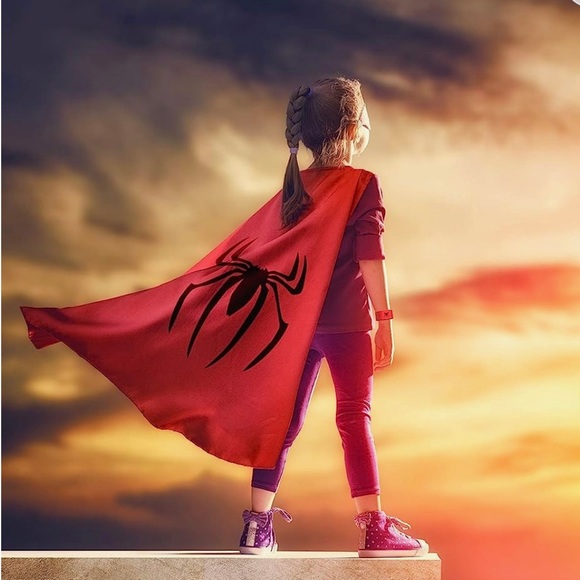unknown | Costumes | 22 Spiderman Superhero Cape Mask Slap Bracelet ...